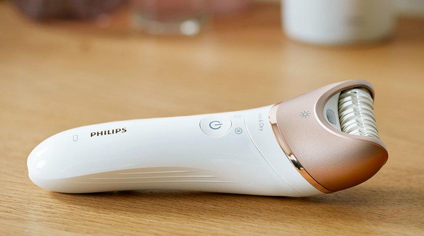 Philips Satinelle Advance Wet and Dry Epilator. Ceramic Disc, Cordless ...