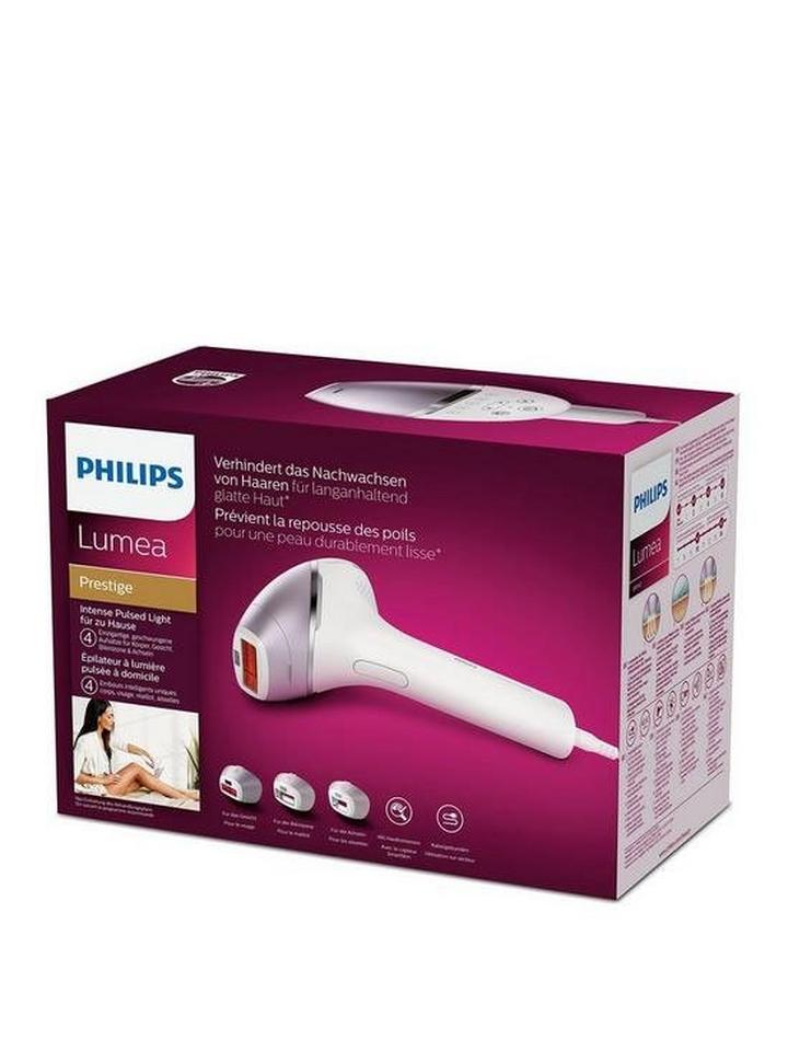 Philips LUMEA PRESTIGE Corded IPL Hair Remover Device Silver White eXtra Bahrain