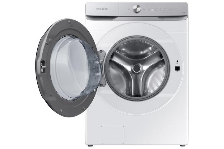 Silver Steel Smart Washer 8900 Bespoke Samsung US