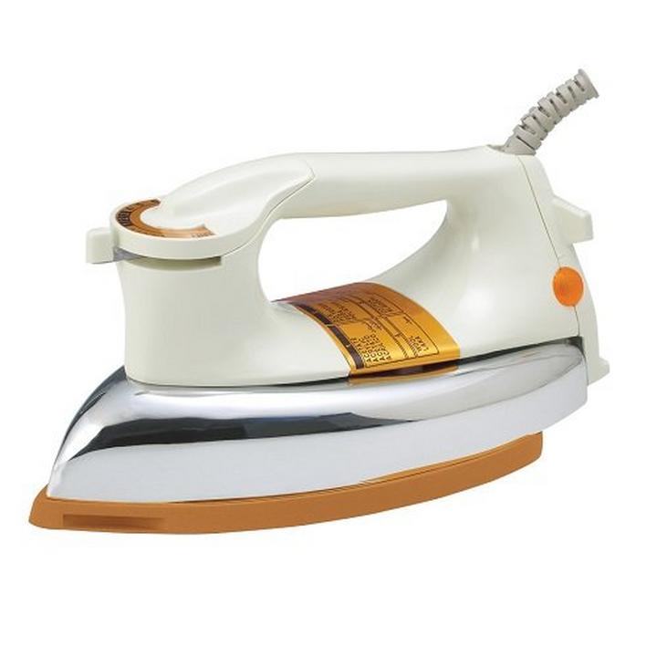 Power Heavy Dry Iron 1200W Ceramic Coated Soleplate Beige eXtra Oman