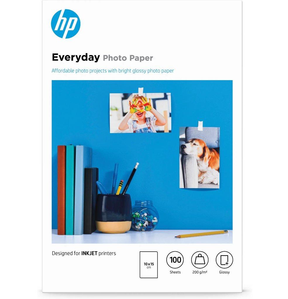 HP 100 sht 10X15 cm Everyday Glossy Photo A6 Paper 200g/m2 - eXtra