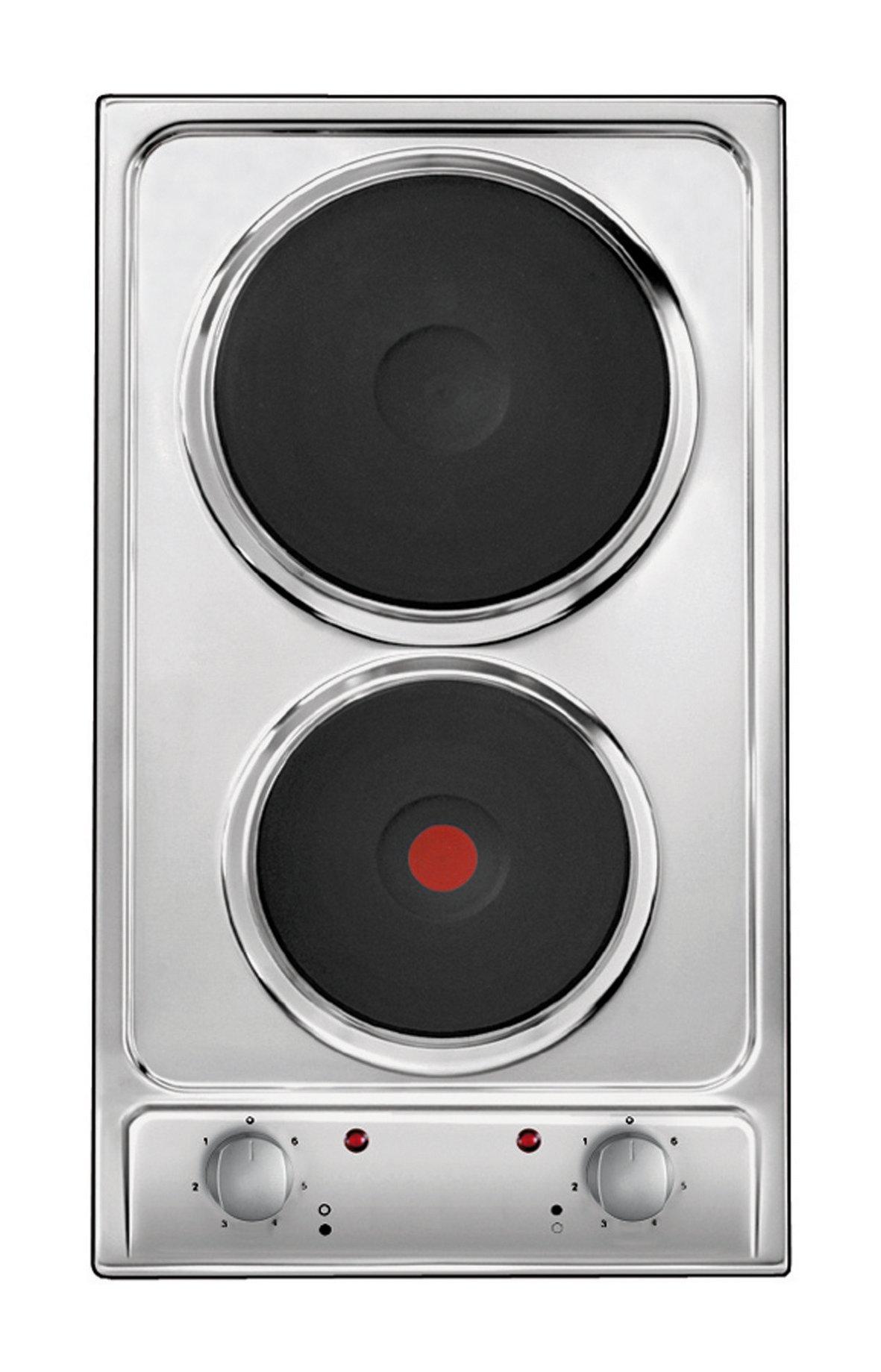 Candy Built-in Electric Hob, 3000W,2 Hot Platesm Stainless Steel ...