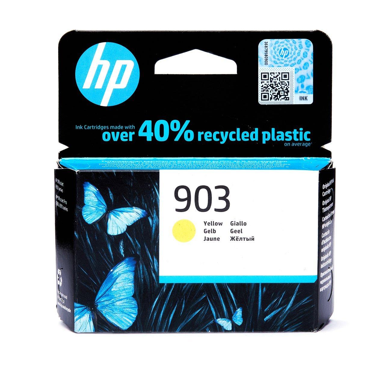 HP 903 Yellow Original Ink Cartridge, 315 Pages - eXtra Saudi
