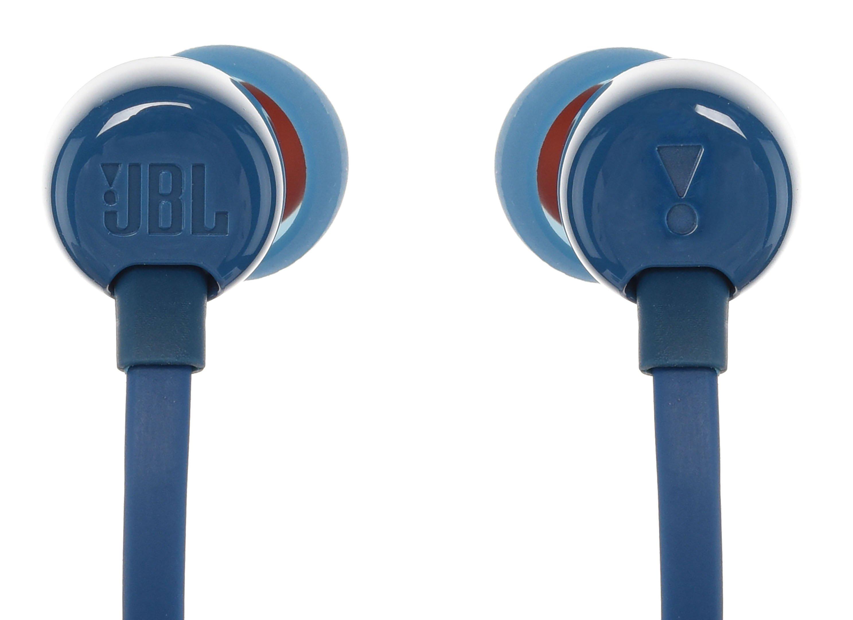JBL In Ear Headphones PureBass Sound, 1-button remote with microphone ...
