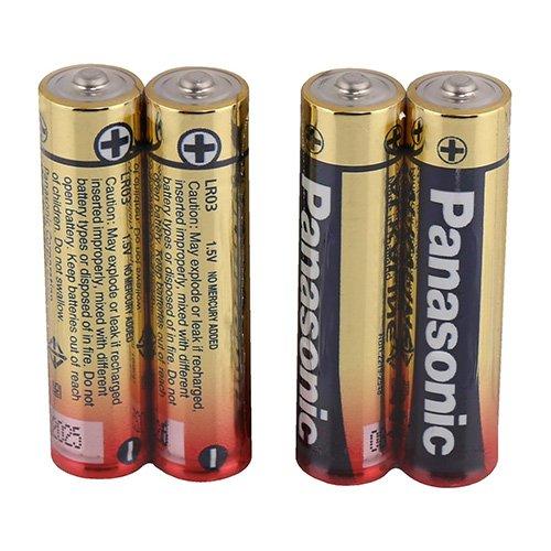 Panasonic 4AAA Size Alkaline Battery 1.5V Pack of 4 Black/Gold - eXtra ...