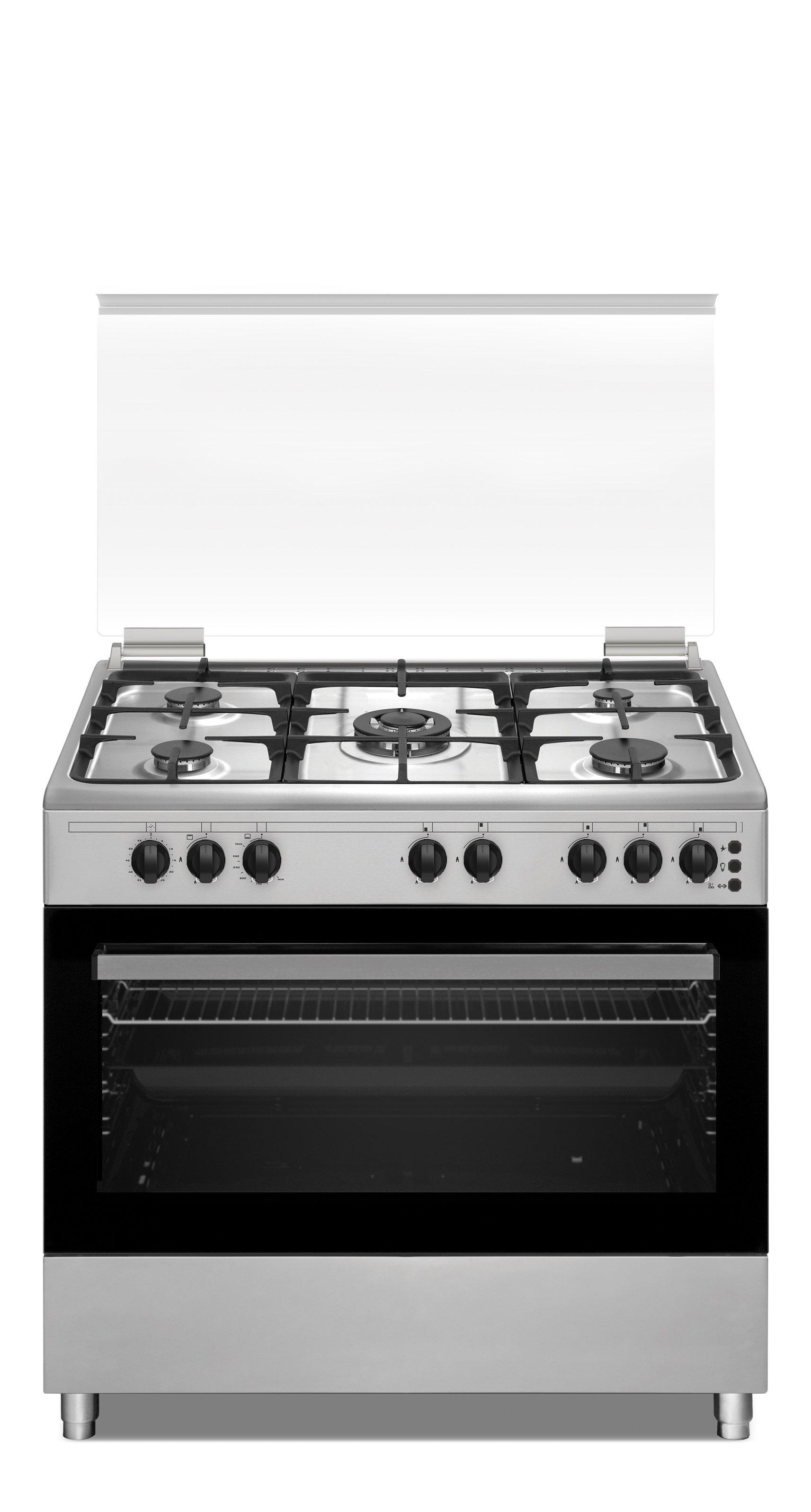 Candy Cooker, 90x60cm, 5 Gas Burner, Freestanding, Inox - eXtra Oman