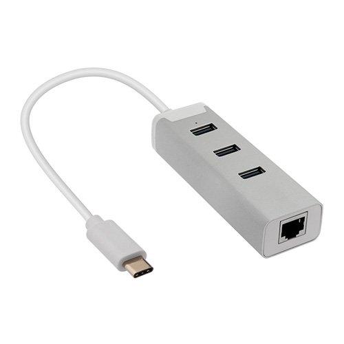 2B, USB Type-C to 3 Ports USB2.0 Hub, White - eXtra
