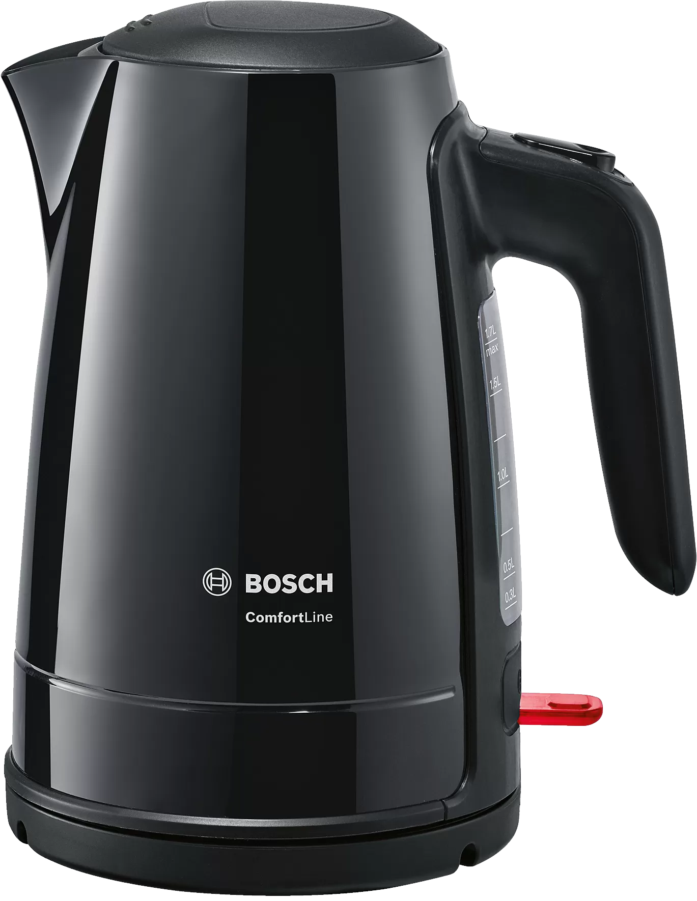 Bosch 1.7L 2600-3100W ComfortLine Cordless Kettle Black - eXtra Bahrain