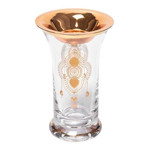 سعر Oud Burner Glass With Gold Rim Pattern 2 Height فى السعودية ...
