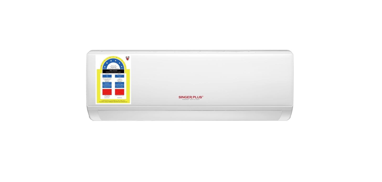 Singer Plus Split AC, 1.5 Tons, 18000 BTU Cold, T1 Rotary, White ...