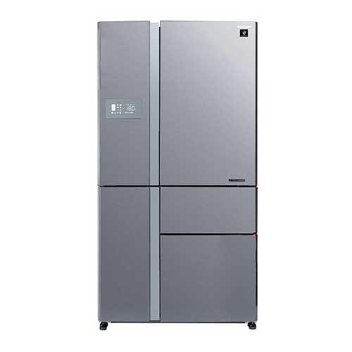Sharp 850.0L French Door Fridge Silver. - eXtra Bahrain