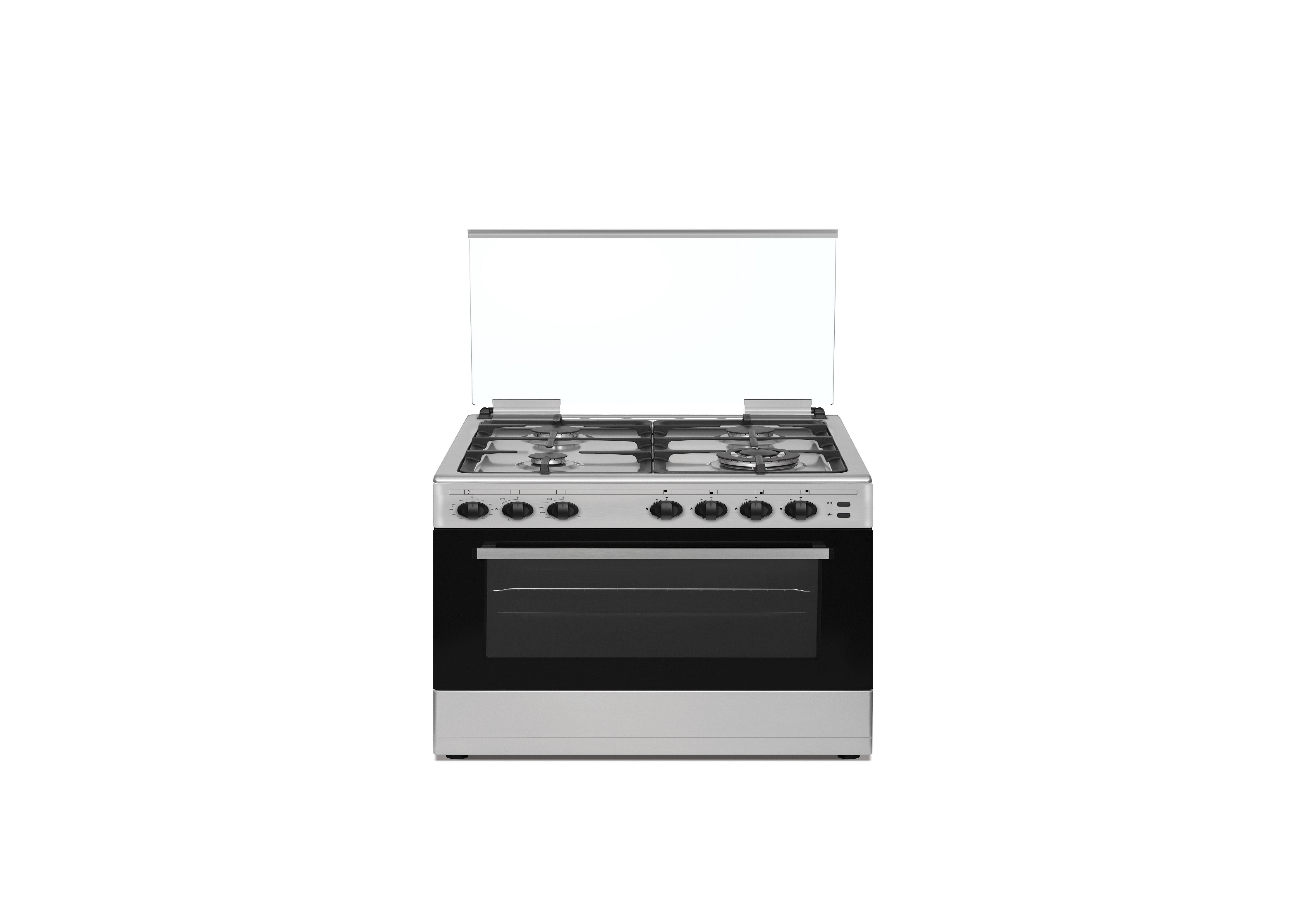 Candy Gas Cooking Range,60x60,4 Gas Burners,With Grill Full Safety Inox ...