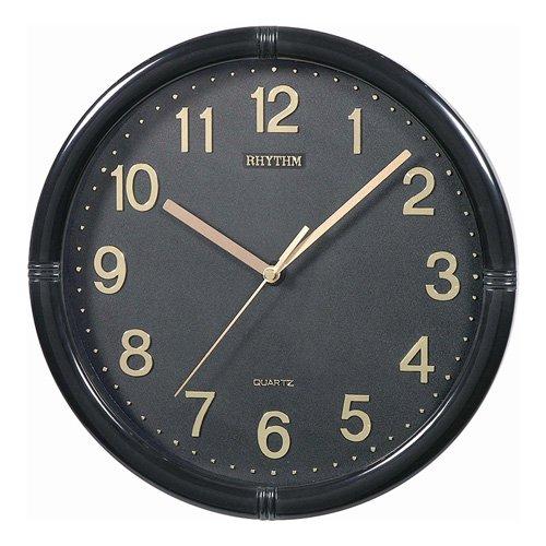 Rhythm Quartz Wall Clock With 3D Numerals Silent Silky Move Plastic ...