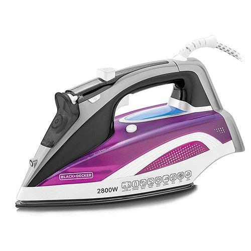 Black+Decker Digital Steam Iron Anodized Soleplate 2800W Black/White ...