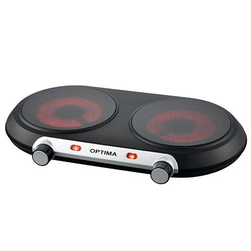 Optima, Infrared Cooker, 2 Burner, 2400W, Black - eXtra Bahrain