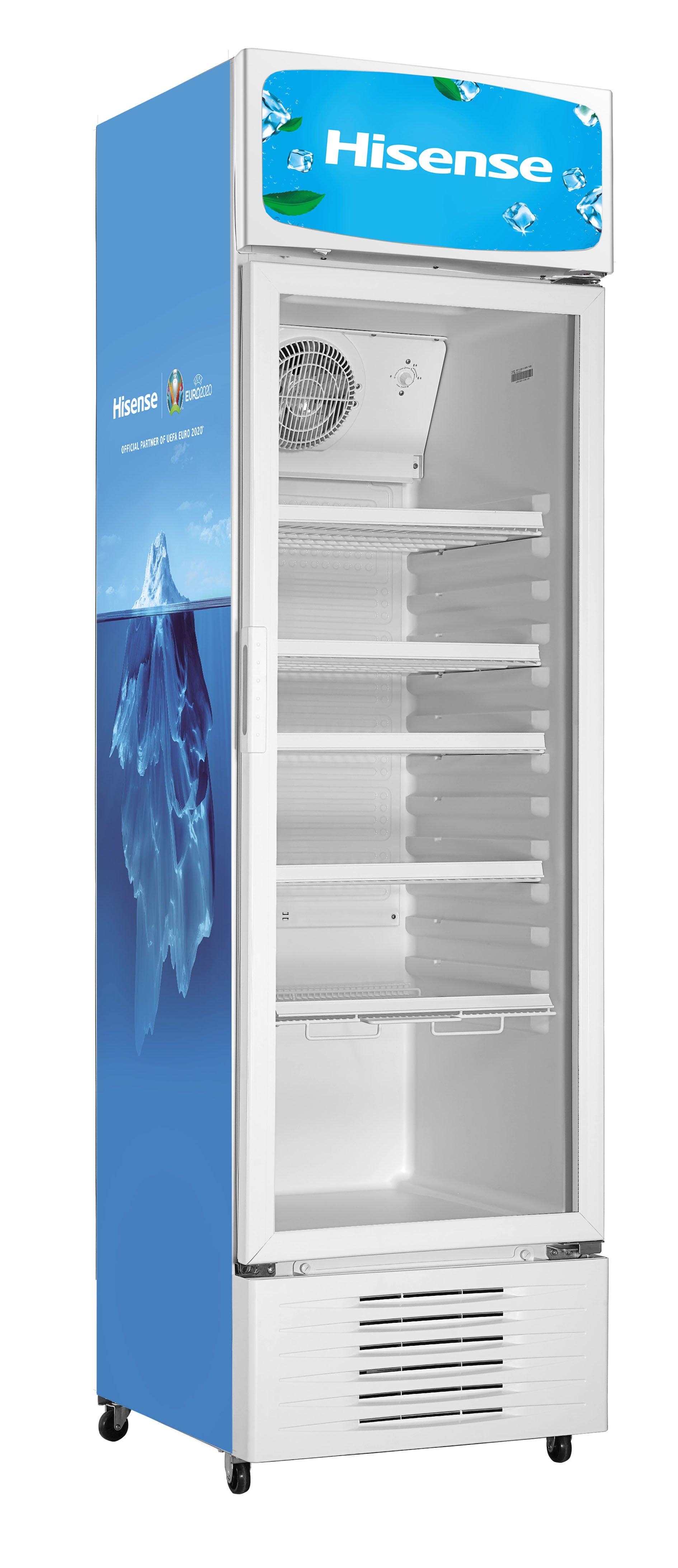 Hisense 440.0L Beverage Showcase Chiller Single Door White - eXtra Oman