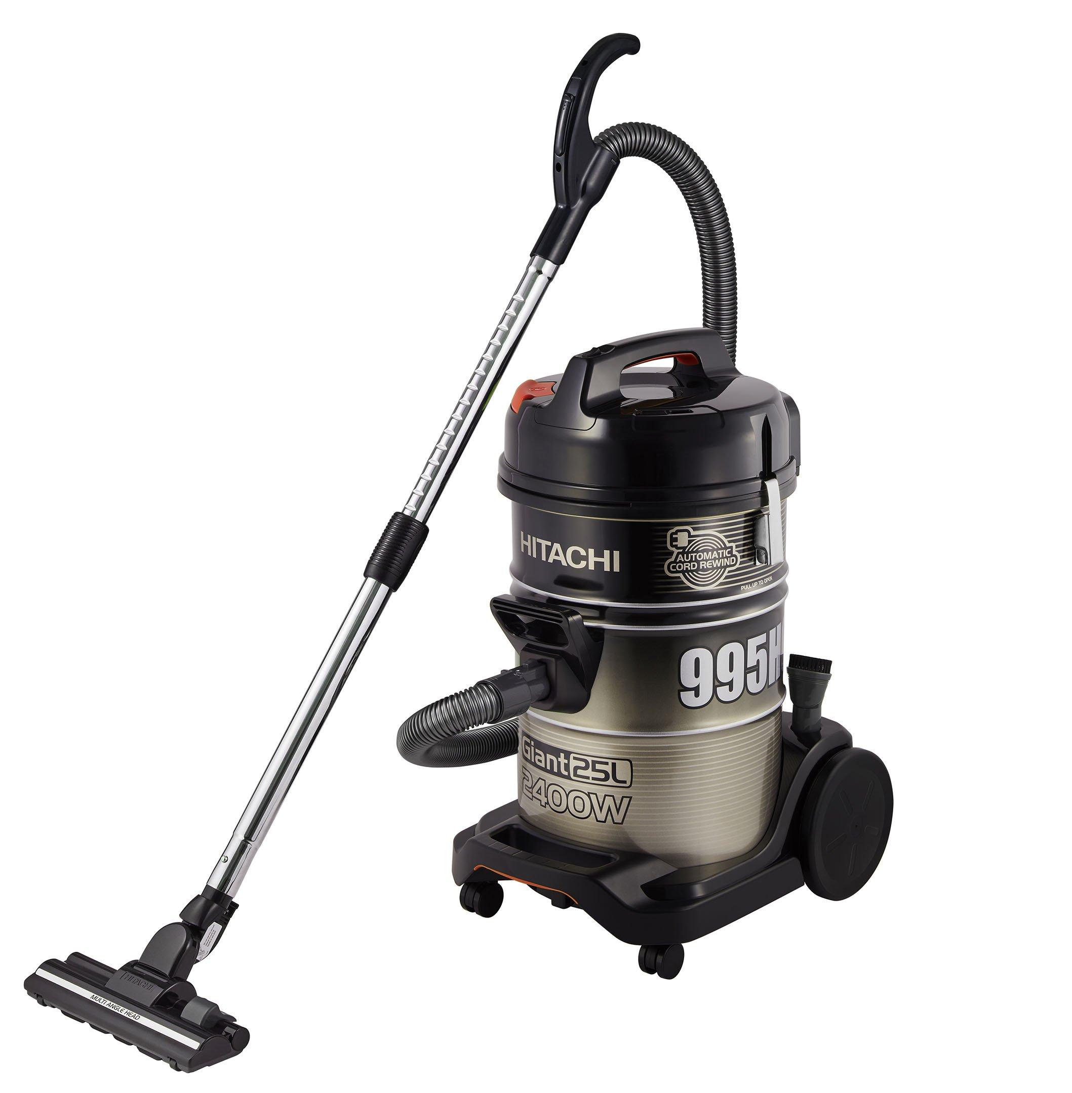 Hitachi Vacuum Cleaner Drum Type Dry,25.0L, 2400W, Champagne Gold Black ...