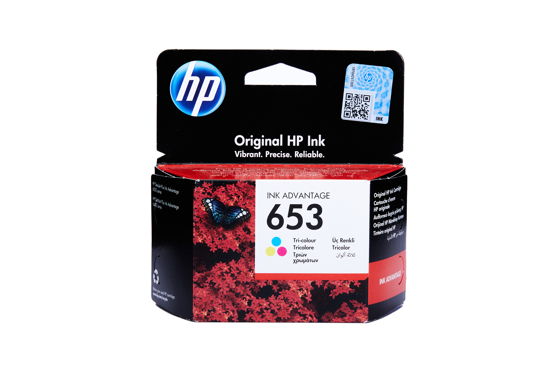 HP, 653 Tri- Color Original Ink Advantage Cartridge - eXtra