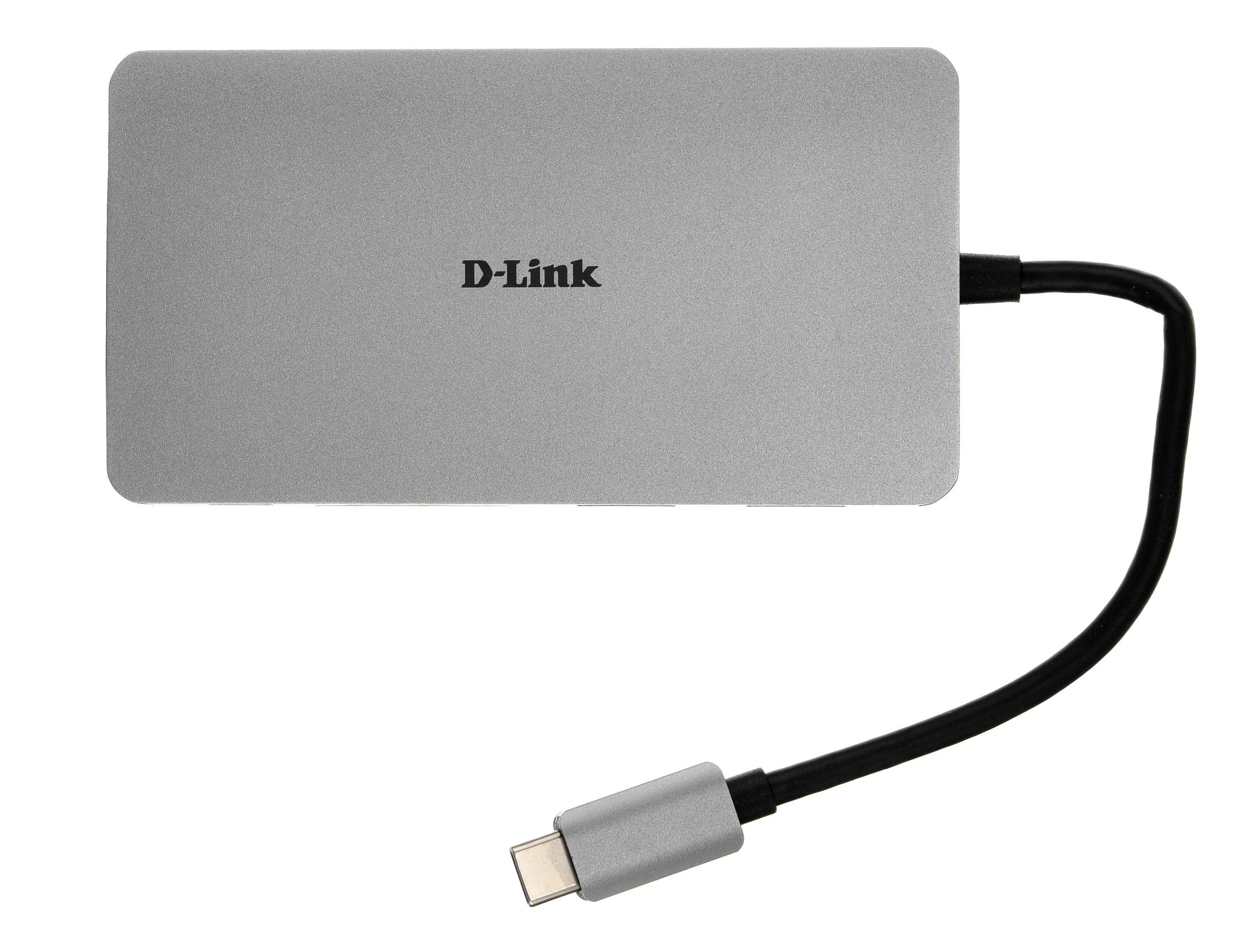 D-Link, 9 in 1 USB C Hub with HDMI/VGA/Ethernet/Card Reader/Power ...
