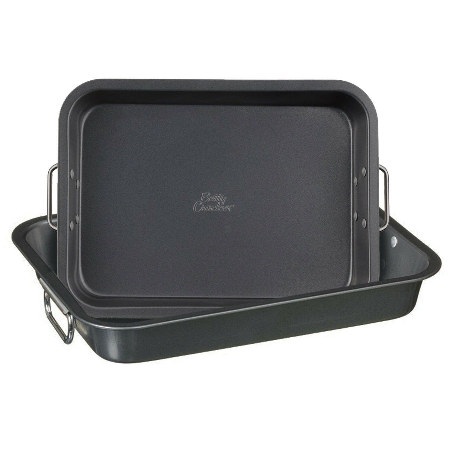 Prestige, Betty Crocker Set Of Two Roaster, Steel - eXtra Oman