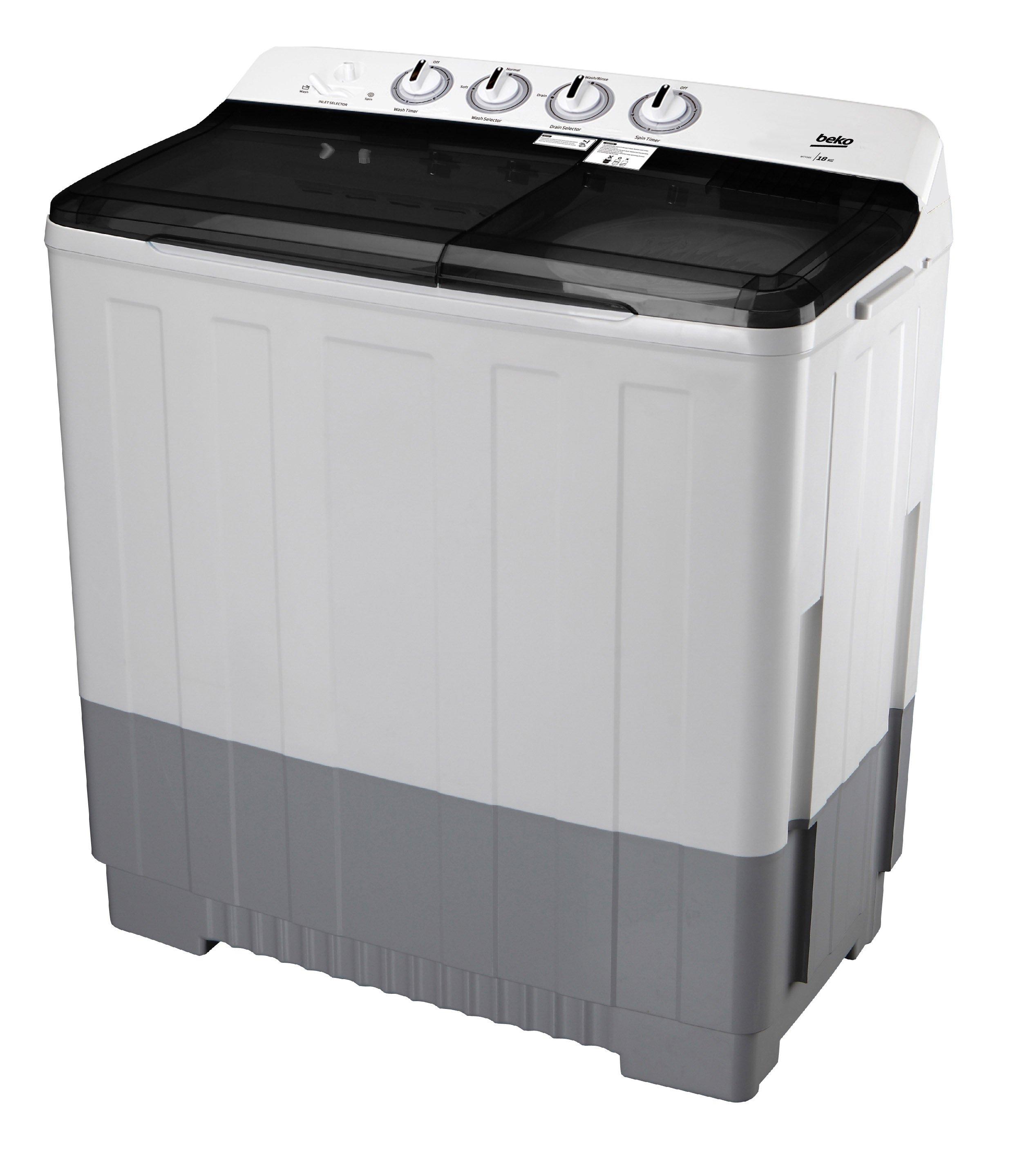 Beko 9.5 kg Washer, Twin Tub Semi Automatic Washing Machine, White ...