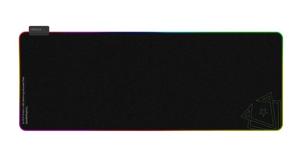 Vertux, SwiftPad Gaming Mousepad RGB, Black - eXtra