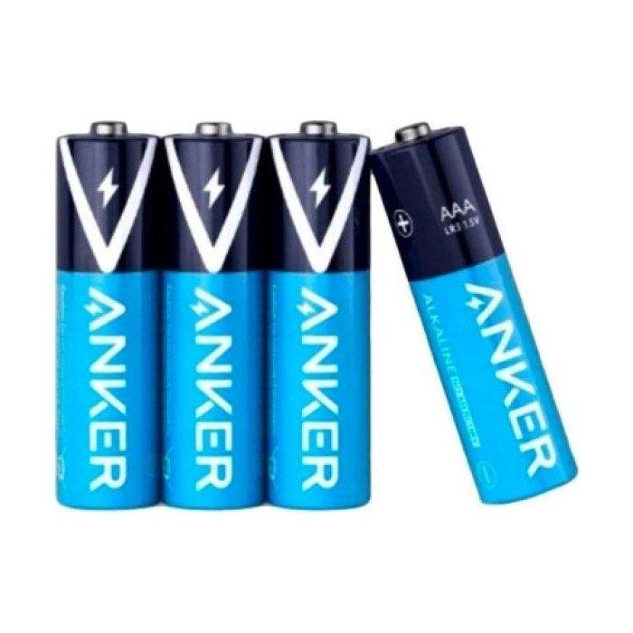 Anker 4 Pack AAA Alkaline Battery, Blue - eXtra
