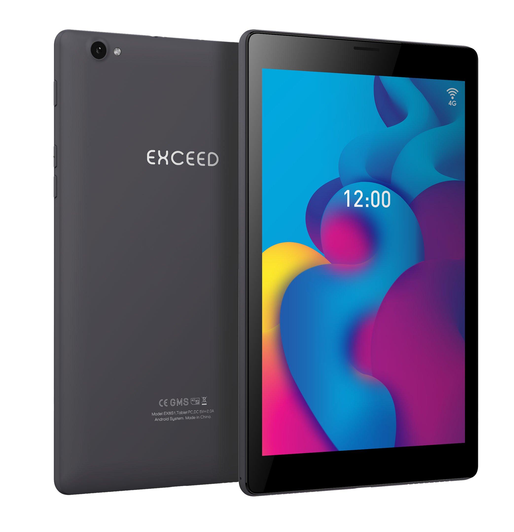 Exceed Tablet,8 Inch, 4G, 3GB RAM,32GB,Grey - eXtra Bahrain