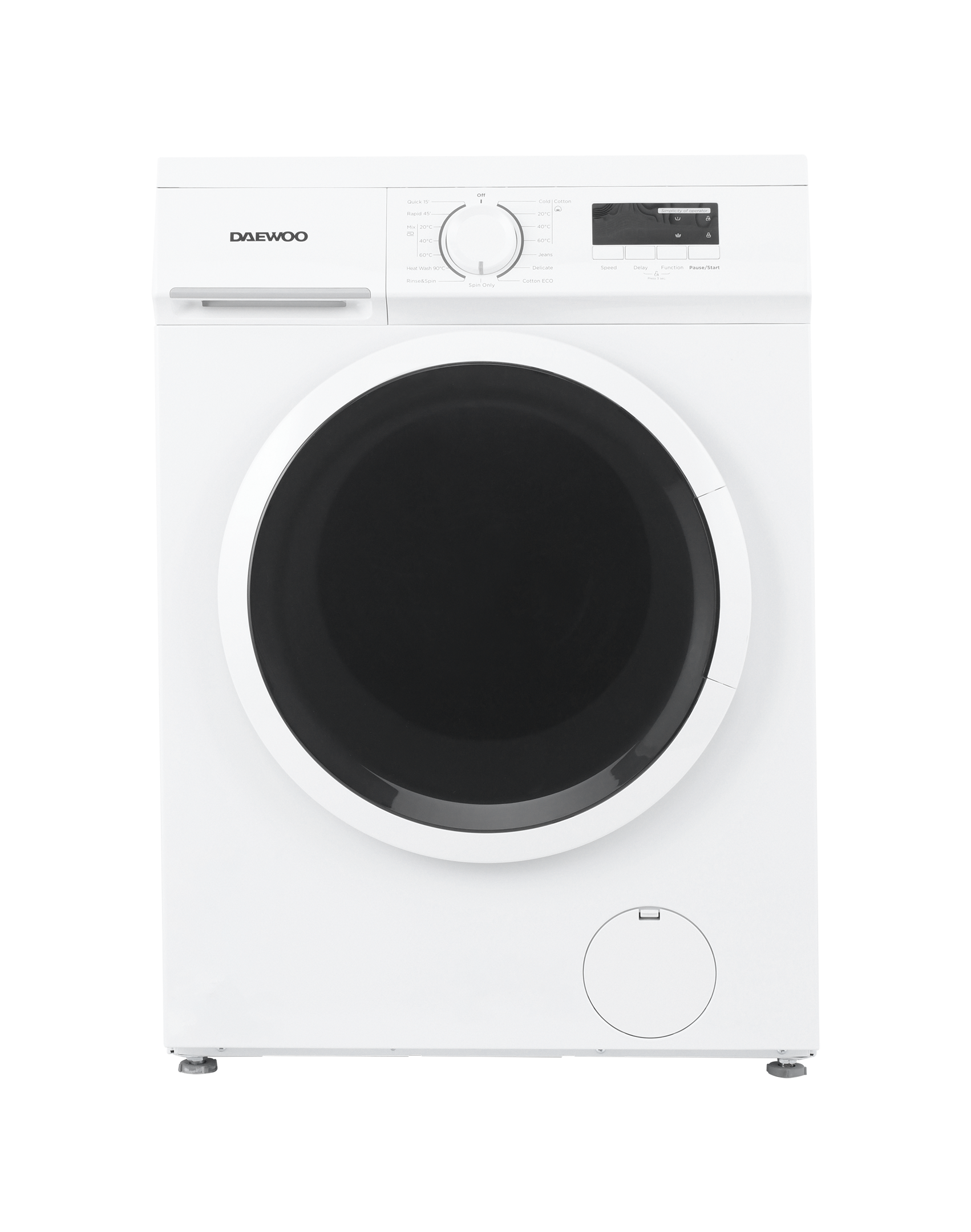 Daewoo Front Load Washing Machine, 7 Kg, 15 Program, 1400 rpm, White ...
