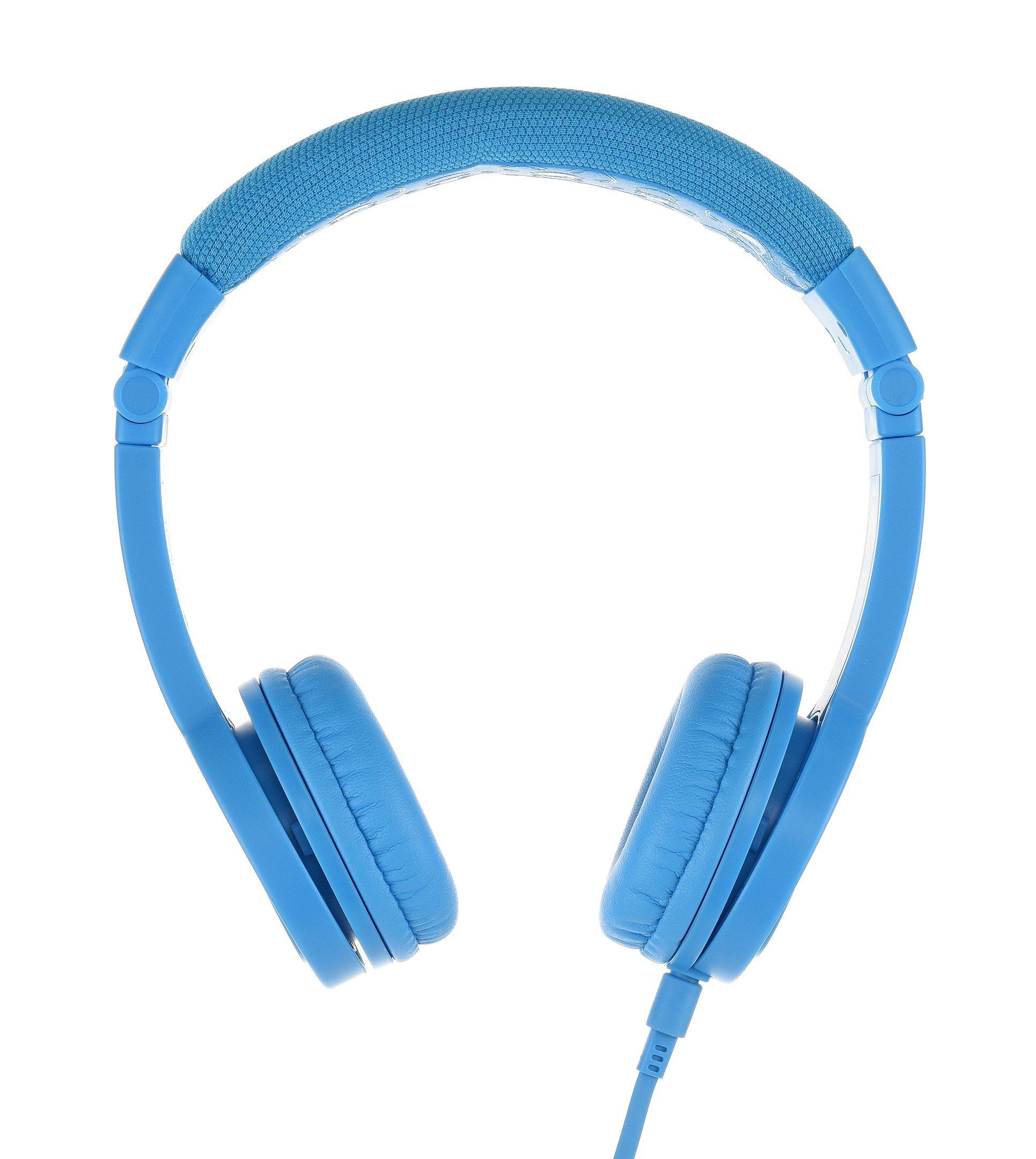 BuddyPhones Explore Plus Foldable with Mic , Cool Blue - eXtra