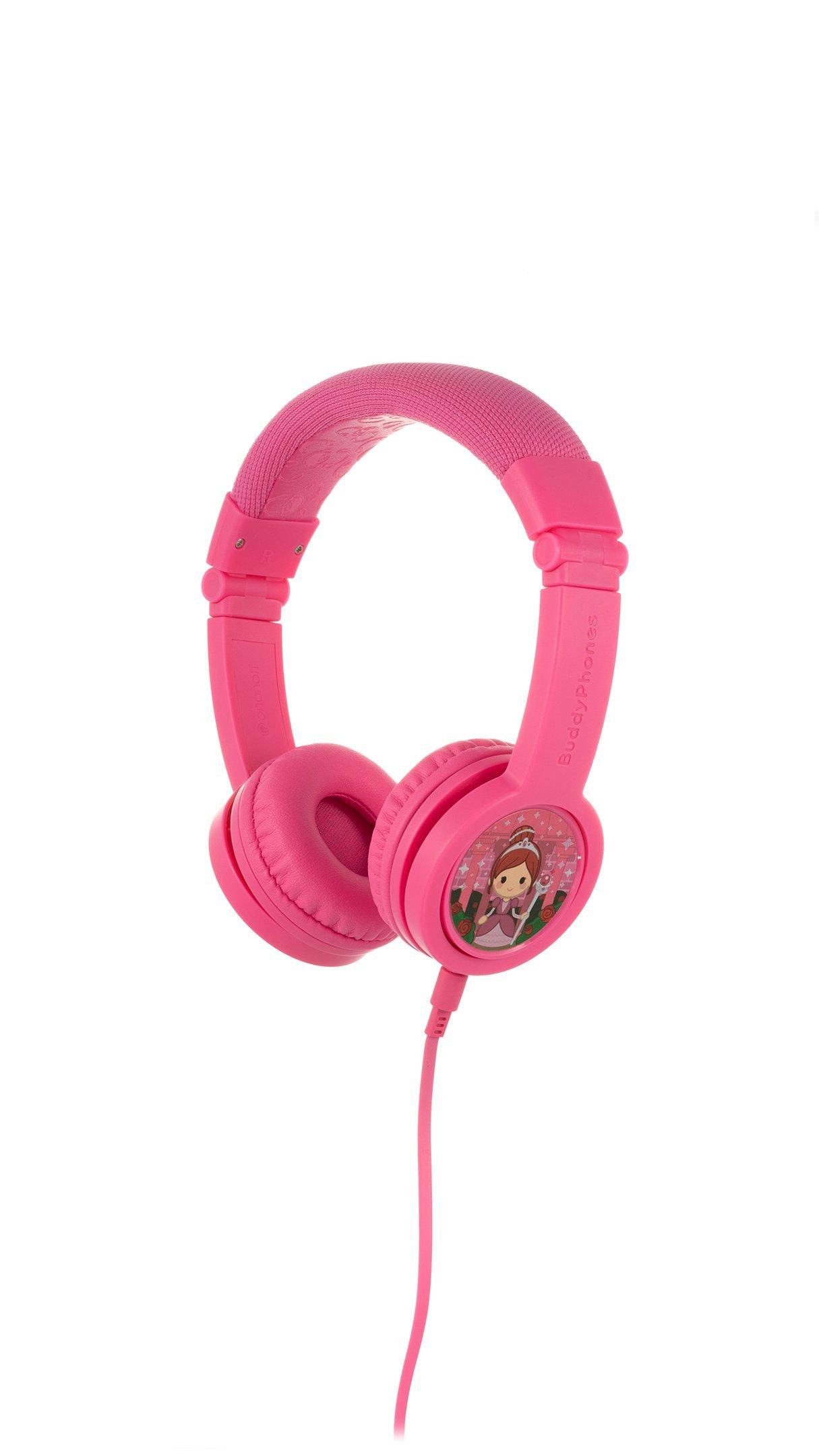 BuddyPhones Explore Plus Foldable with Mic , Rose Pink - eXtra