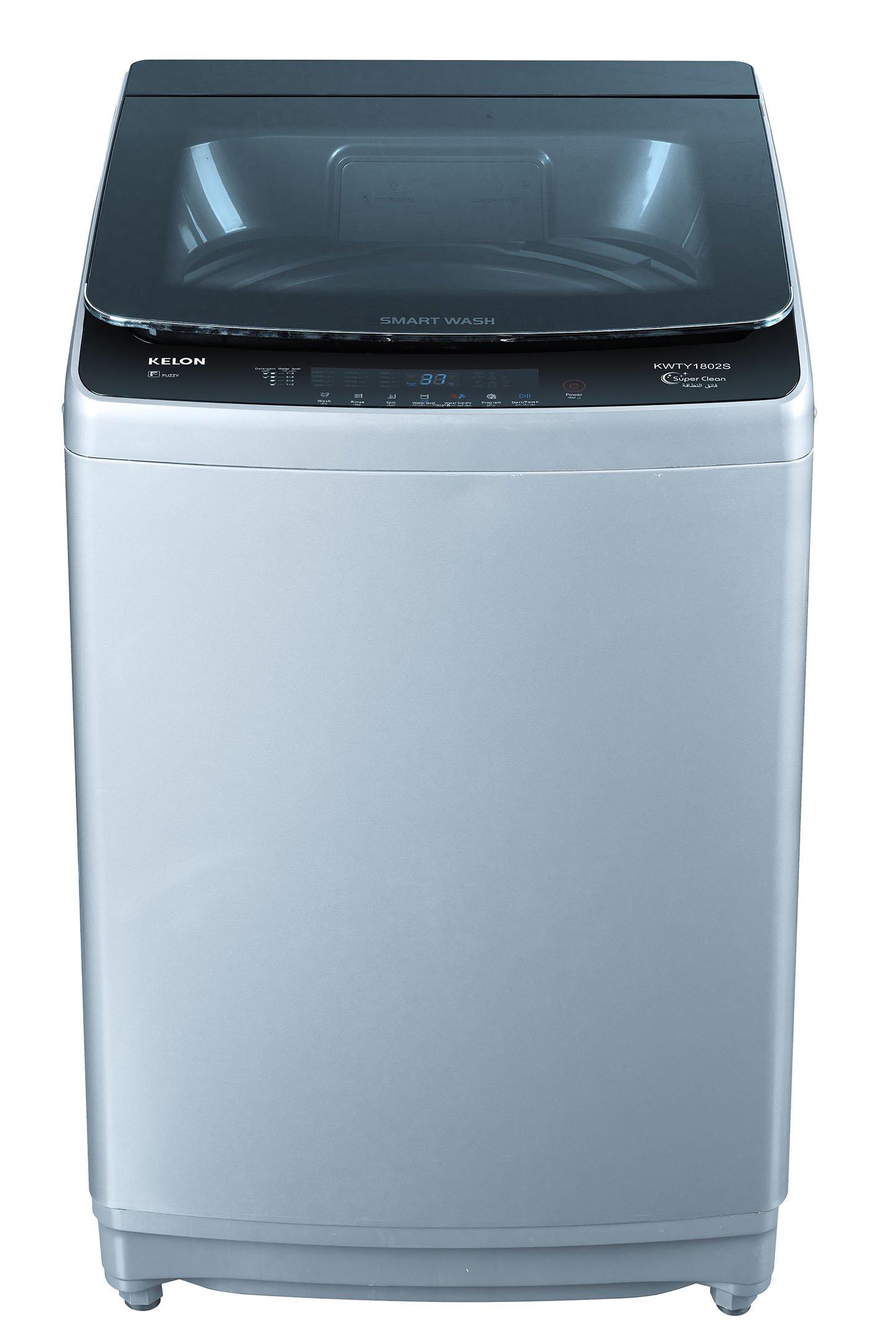 Kelon Washing Machine Top Load, 18.0KG, Titanium Grey. - eXtra Oman