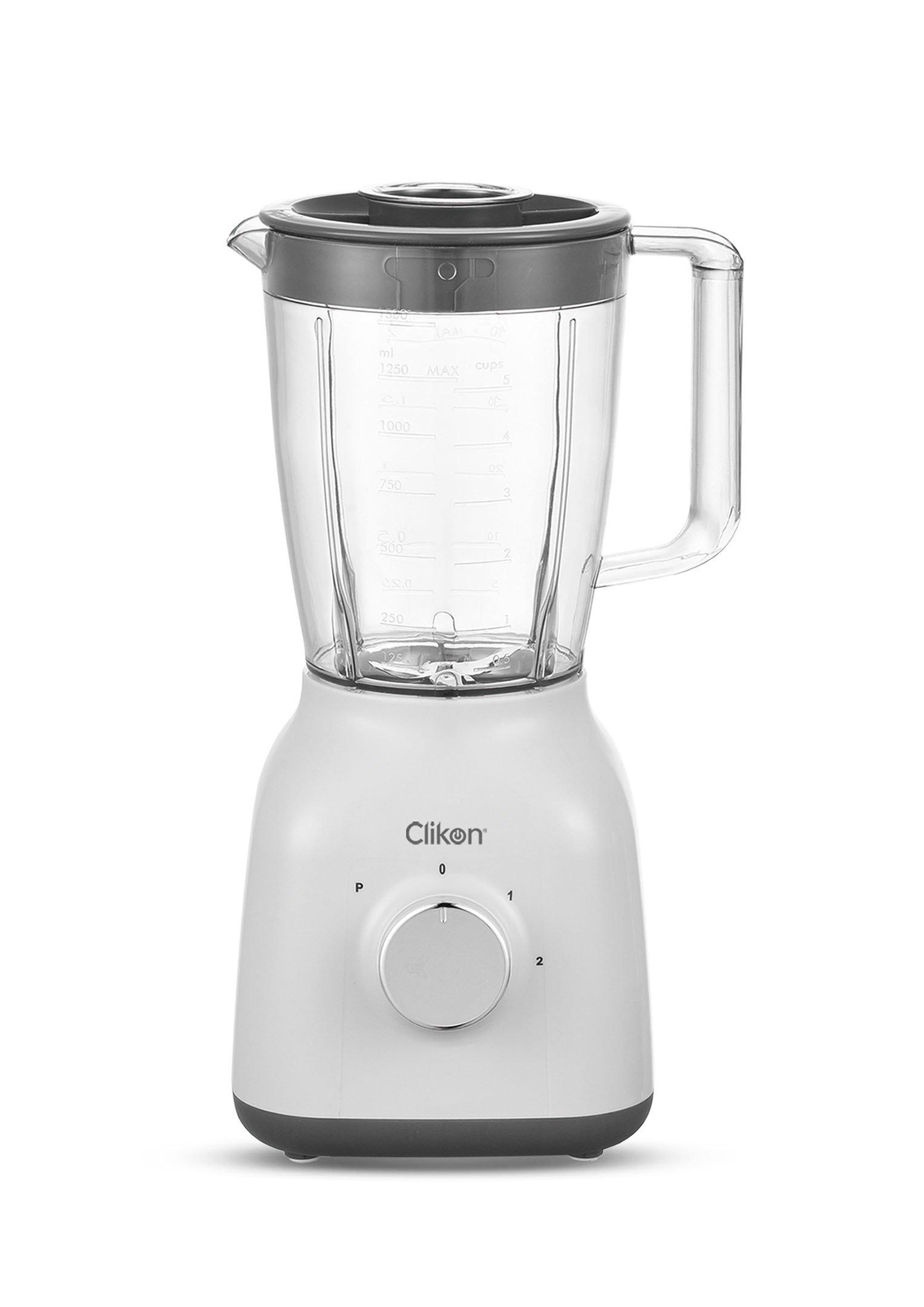 Clikon 1.5L Blender With 1 Mill Plastic Jar 350W White - eXtra Bahrain