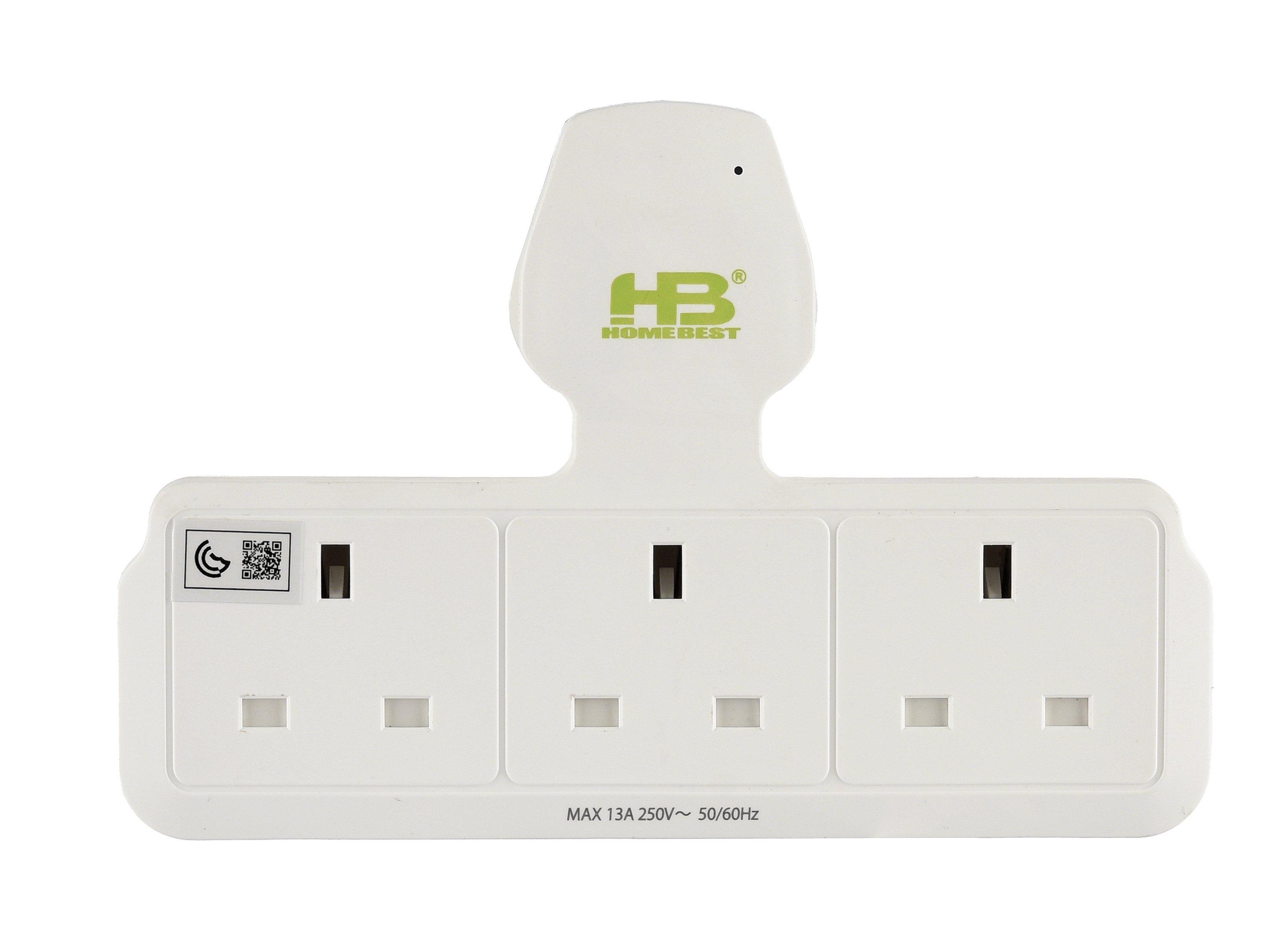 Home Best, Power Adapter, 3 Sockets, White price in Saudi Arabia ...
