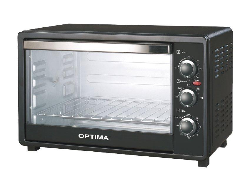 Optima Electric Oven Toaster With Convection, 30.0L, 1500W, Black ...