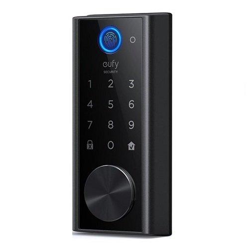 Eufy Smart Security Lock, Touch & Wi-Fi, Fingerprint Scan, Black ...