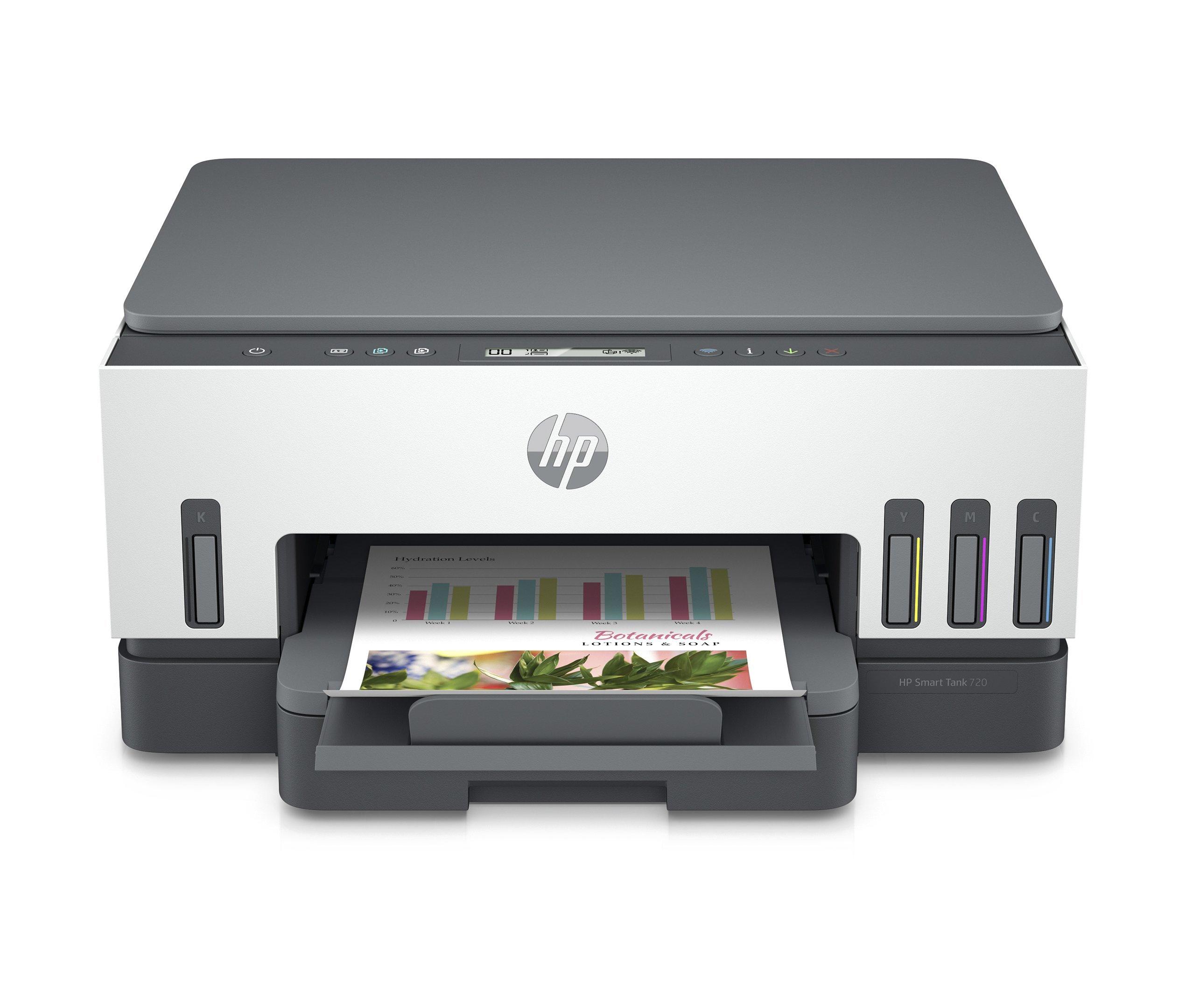 HP SMART TANK 720 3in1 AIO WiFi Color Inkjet Printer, Grey/White. - eXtra
