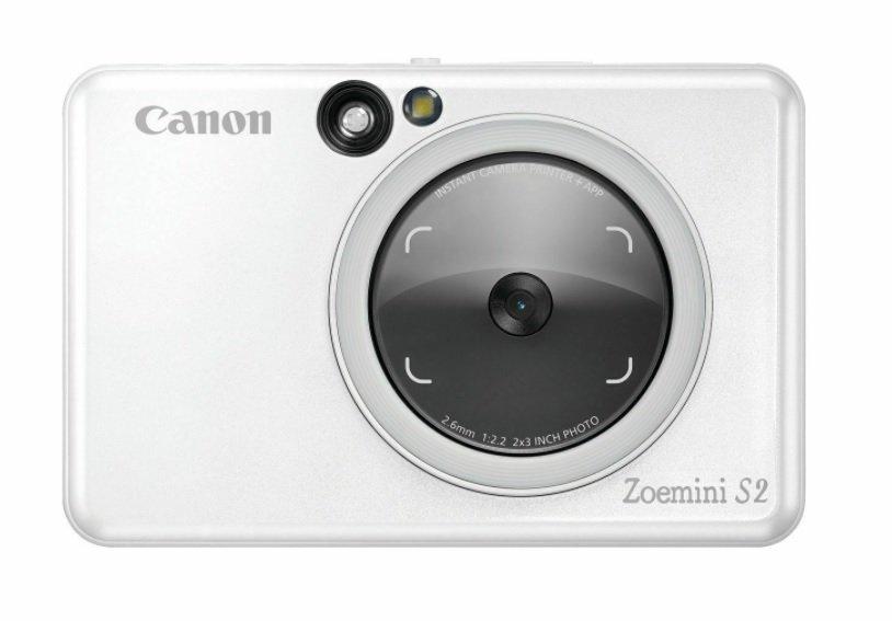 Canon Zoemini S2 Camera, 8MP, Printing, Bluetooth, Pearl White - eXtra Oman
