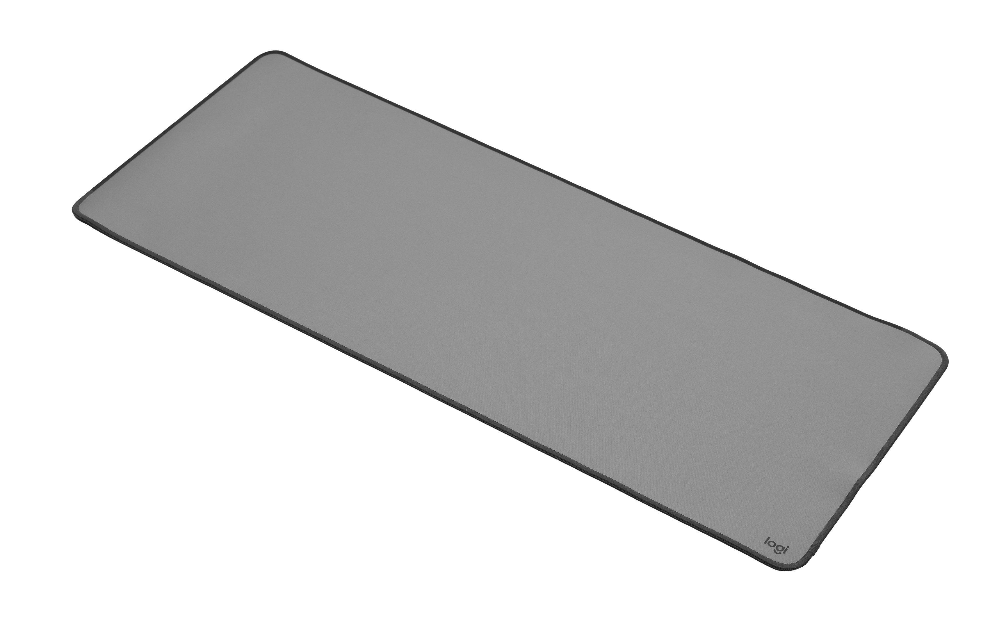 Logitech Mousepad, Polyester, Anti-Slip Base, Natural Rubber, Grey - eXtra