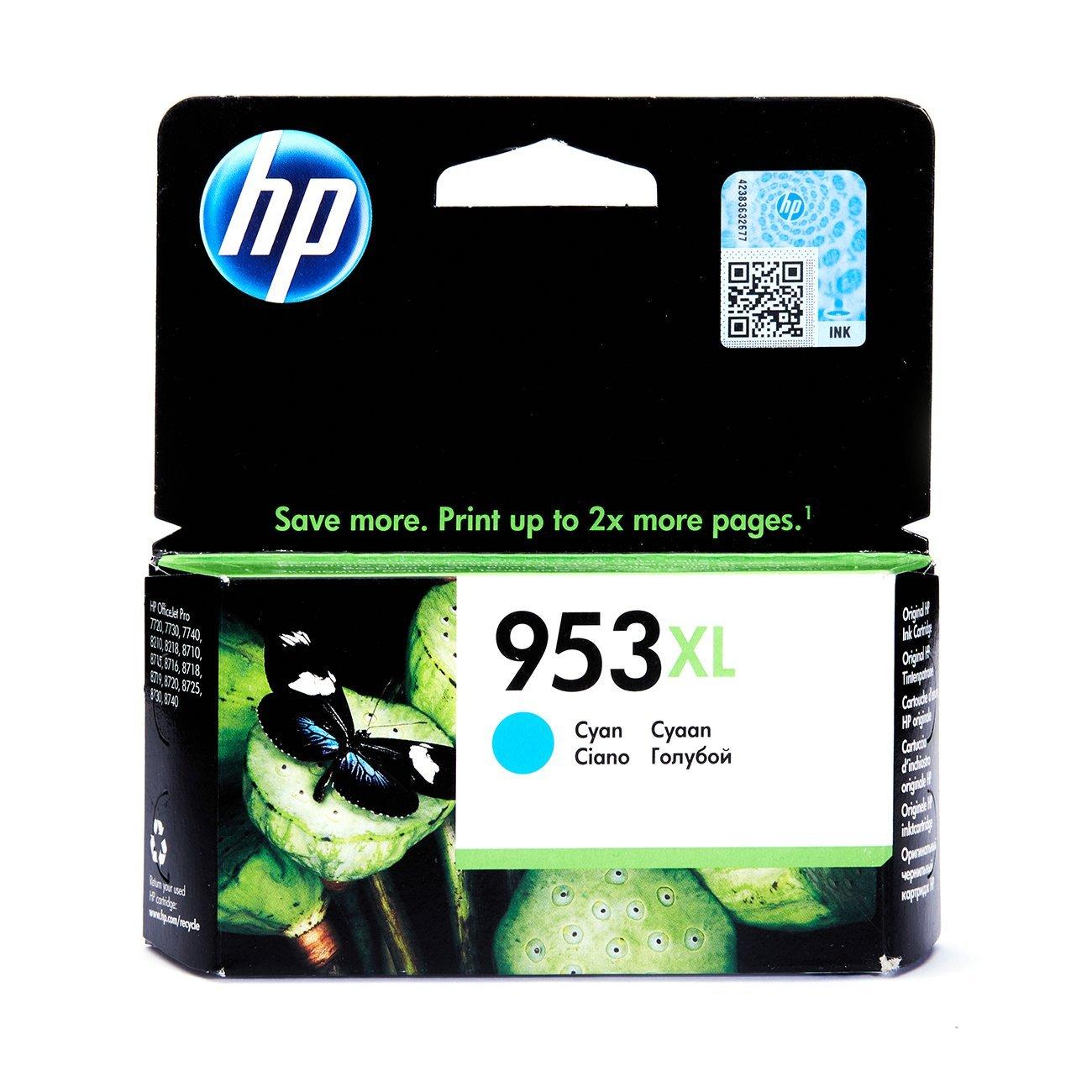 HP INK 953XL, High Yield Original Ink Cartridge, Cyan - eXtra