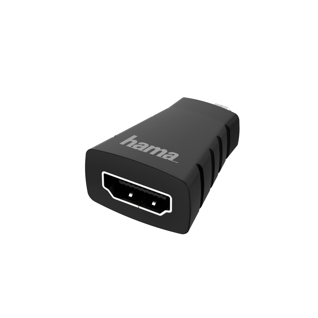Hama HDMI Adapter, Micro HDMI Plug-HDMI Socket, 4K UHD, Black - eXtra Oman