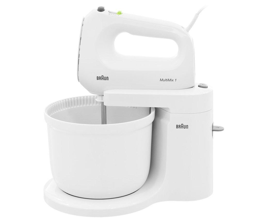 Braun MULTIMIX 1 3.0L Stand Mixer With Plastic Bowl 400W White - eXtra ...