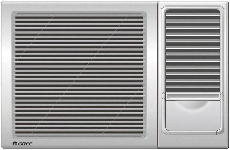 Gree 1.5 Ton Window AC, 18300 BTU, Rotary Compressor, White. - eXtra Oman