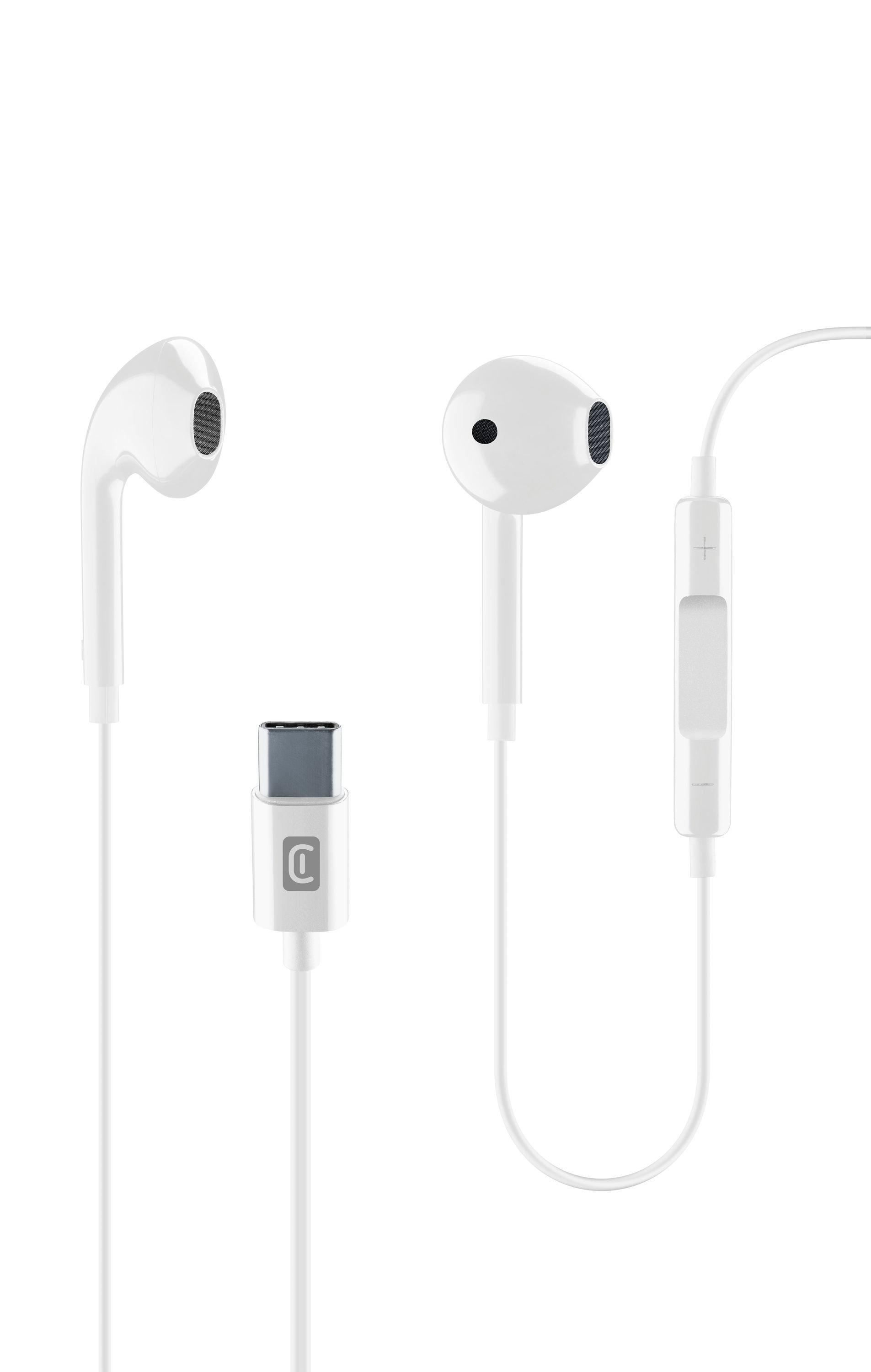 Cellularline ORBIT USB-C Wired Earphone, White - eXtra Bahrain