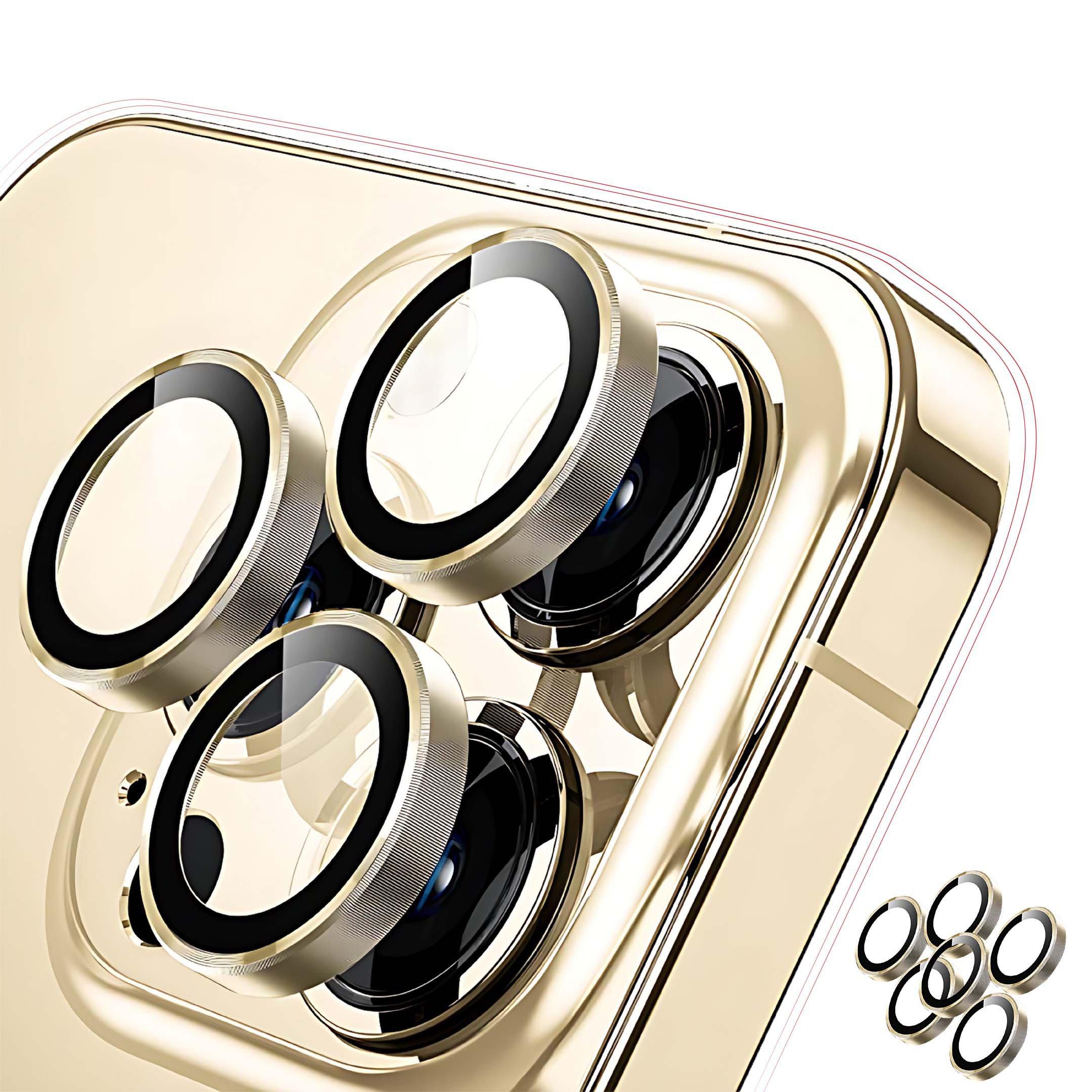 XONDA IPHONE 14 Pro / 14 Pro Max Camera Gold ( 2 PCS ) - eXtra