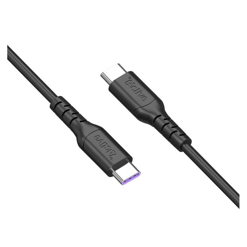Active Type C To Type C 60W 1M, Black - eXtra