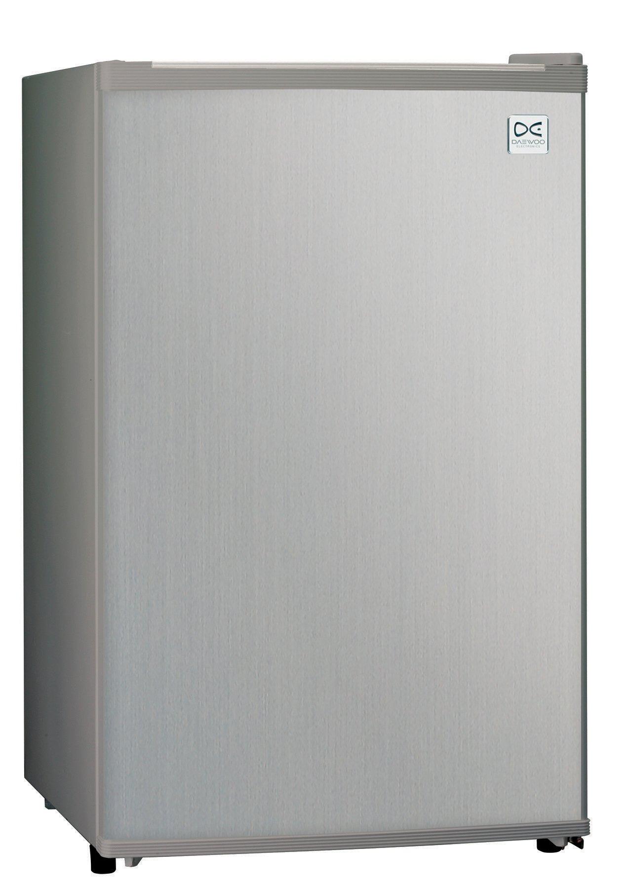 Daewoo Compact Refrigerator 2.7Cu.Ft,2L Bottle Rack, Silver - eXtra
