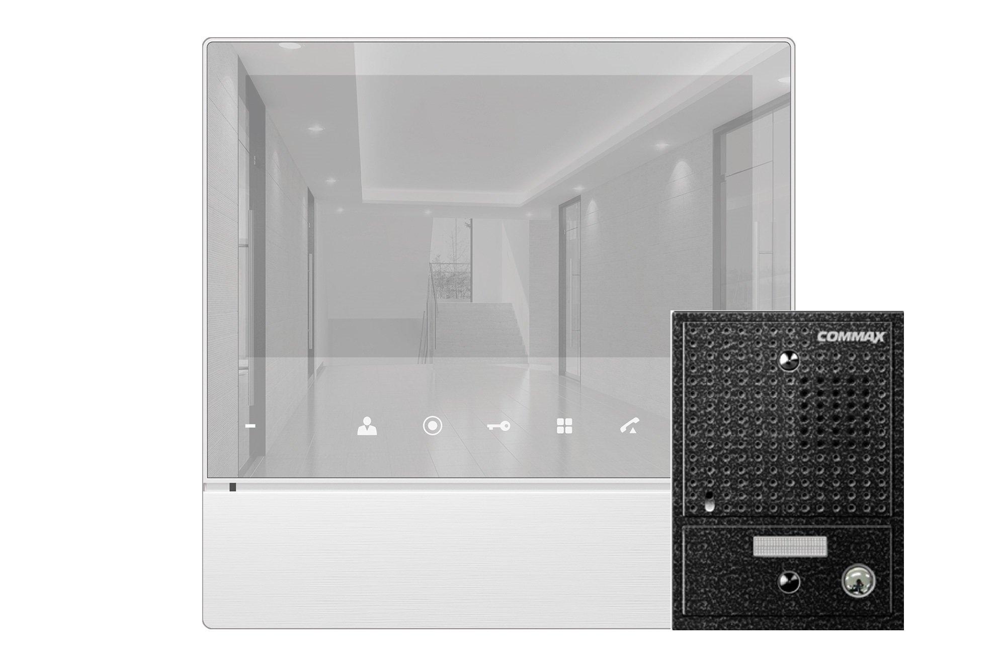 Commax 7.0-Inch Video Intercom Monitor + Door Camera Bundled Pack ...