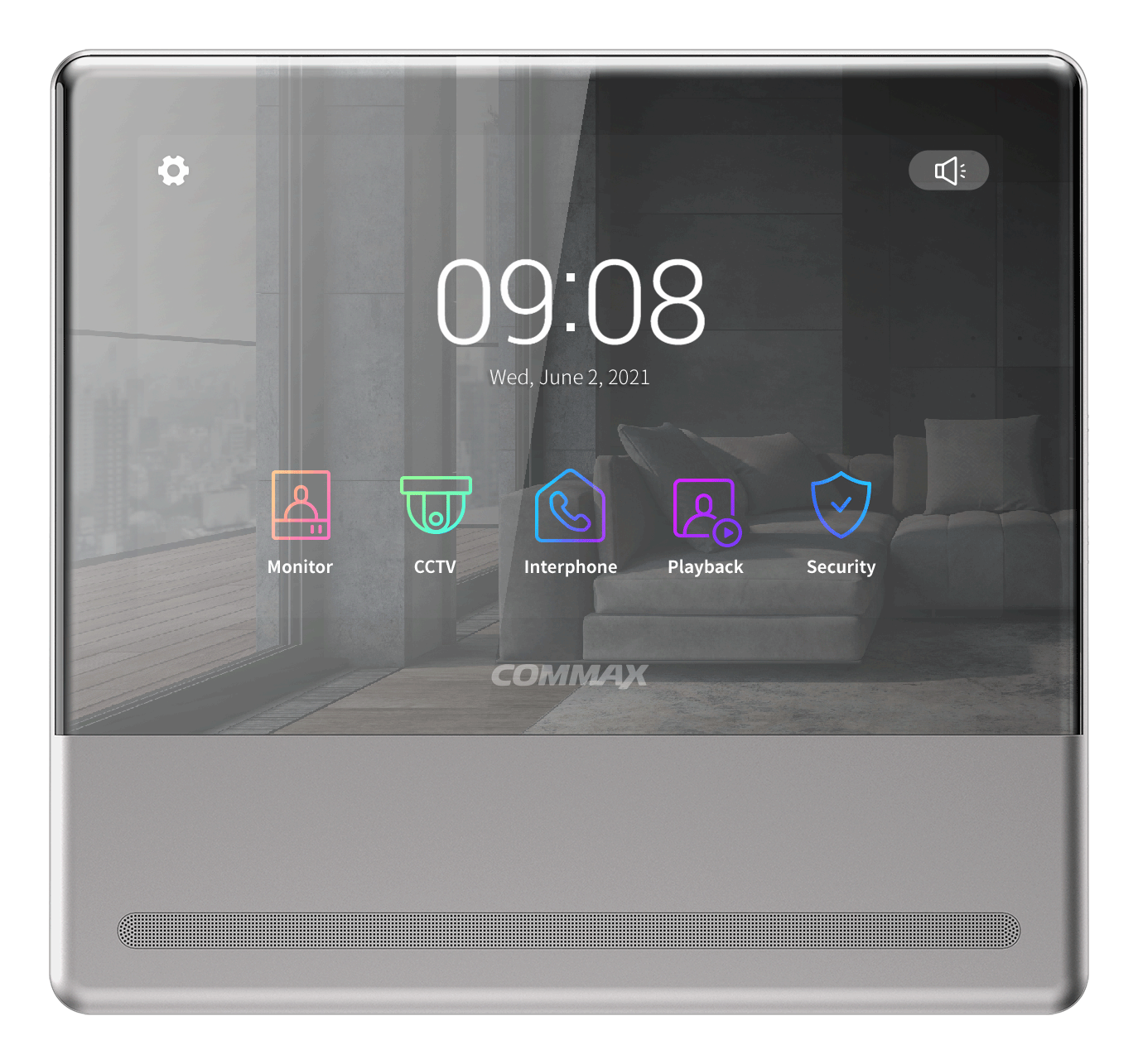 Commax CDV-70QT 7.0-Inch Hands-Free Smart Video Intercom Monitor Neo ...