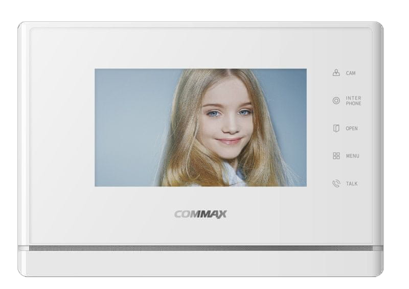 Commax FINEVIEW 7.0-Inch Hands-Free Video Intercom Monitor Pure White ...